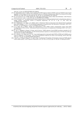 A hybrid of the selected mapping and partial transmit sequence approaches for reducing the high ...