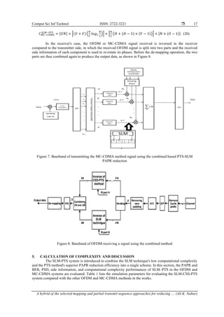 A hybrid of the selected mapping and partial transmit sequence approaches for reducing the high ...