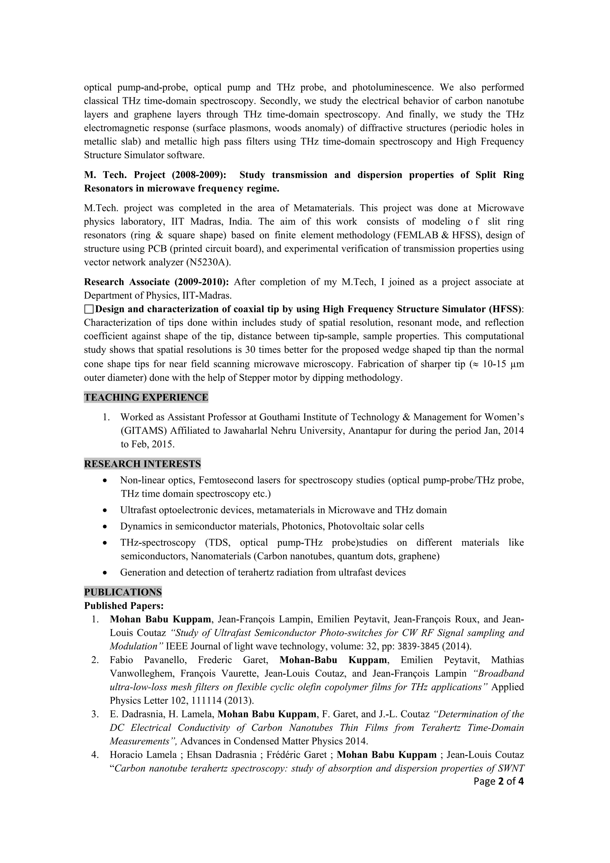 Resume_Mohan | PDF
