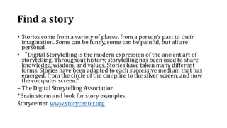 Blog and finding stories | PPTX