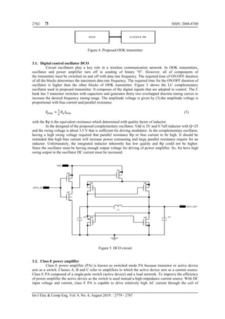 Design of 2MHz OOK transmitter/receiver for inductive power and data ...