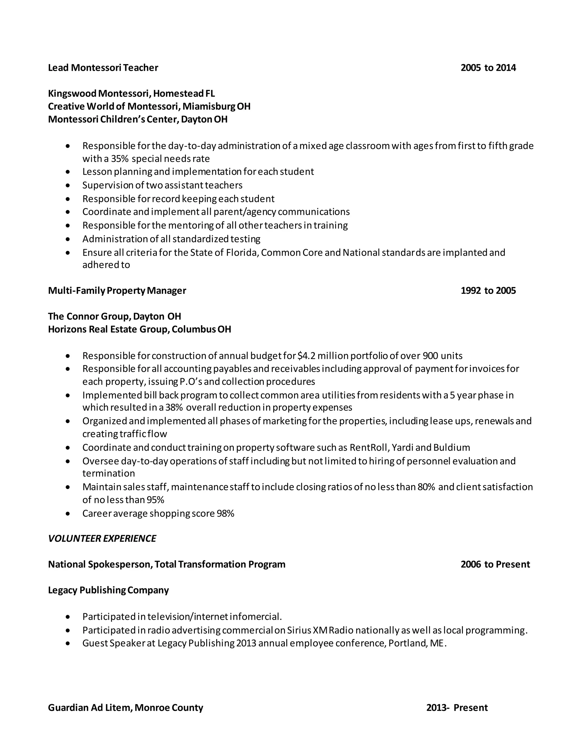 Geraldine Lewis Resume | DOCX