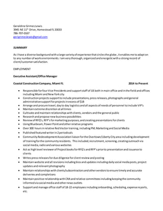Geraldine Lewis Resume | DOCX