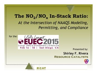 At the Intersection of NAAQS Modeling, Permitting, and Compliance | PPT