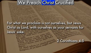 We Preach Christ Crucified | PDF