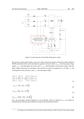 An Analysis of Virtual Flux Direct Power Control of Three-Phase AC-DC Converter | PDF
