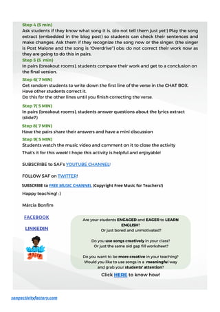 Dictolyrics: Post Malone - Overdrive | PDF