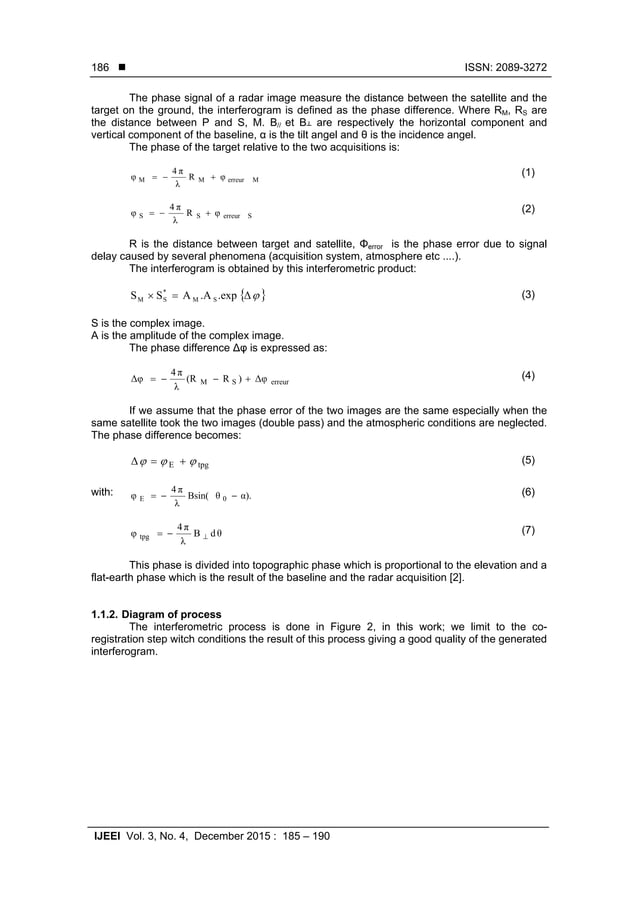 Image Registration Methode in Radar Interferometry | PDF