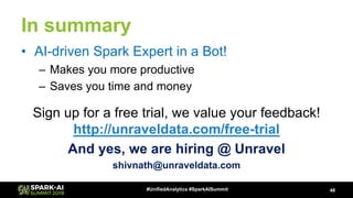 An AI-Powered Chatbot to Simplify Apache Spark Performance Management | PPT
