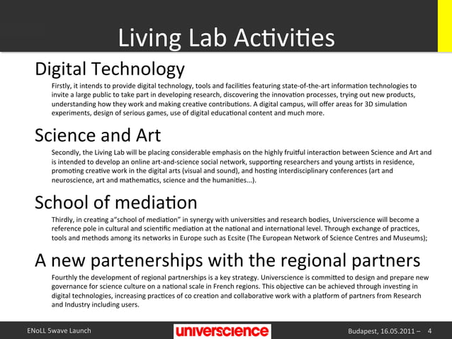 Universcience Presentation | PPT