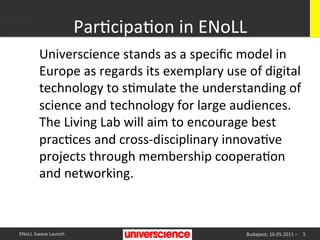 Universcience Presentation | PDF