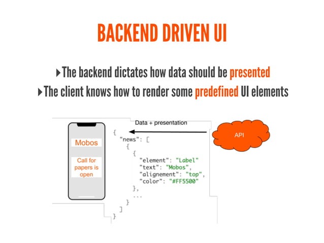 Backend driven UI on mobile apps | PPT | Free Download