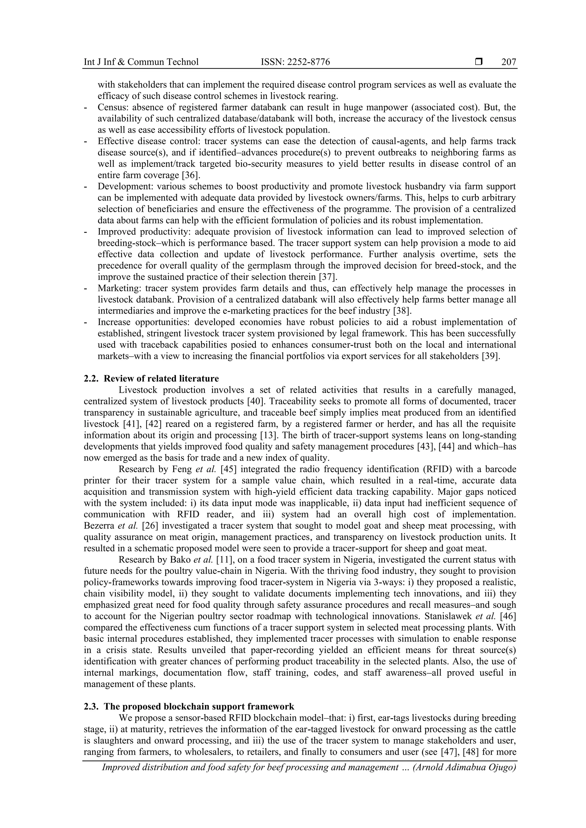 Improved distribution and food safety for beef processing and ...