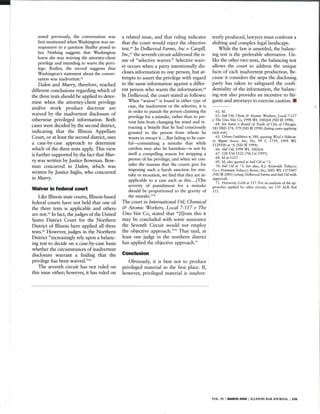 Waiver of Privilege for Documents Inadvertently Disclosed During ...