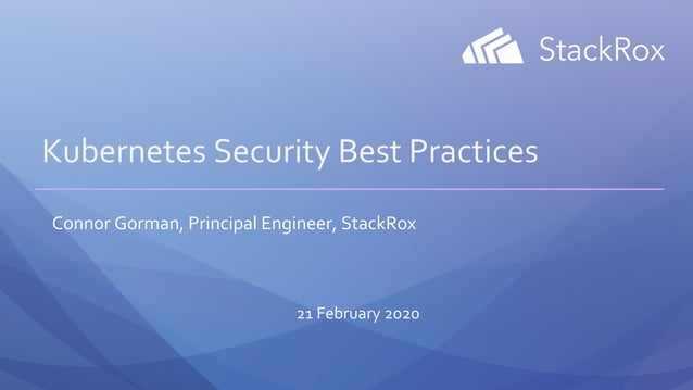 Kubernetes Security Best Practices for DevOps | PPT