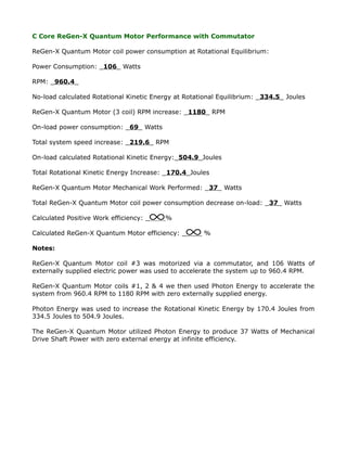 02,21,21 ReGenX Generator and ReGen-X Quantum Motor Test and ...