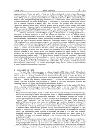 Training curriculum to enhance the quality of life for the elderly | PDF