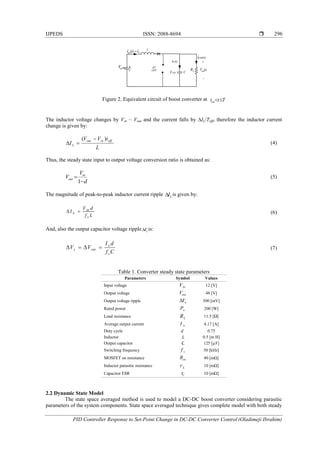 PID Controller Response to Set-Point Change in DC-DC Converter Control | PDF