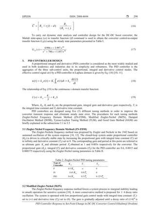 PID Controller Response to Set-Point Change in DC-DC Converter Control | PDF