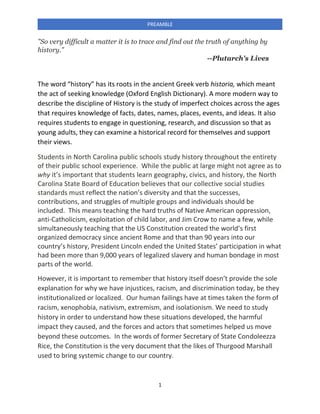 New preamble for Social studies standards | PDF | Education