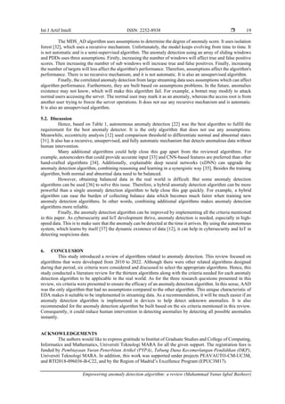 Empowering anomaly detection algorithm: a review | PDF | Internet | Computing