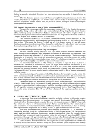 Empowering anomaly detection algorithm: a review | PDF | Internet | Computing