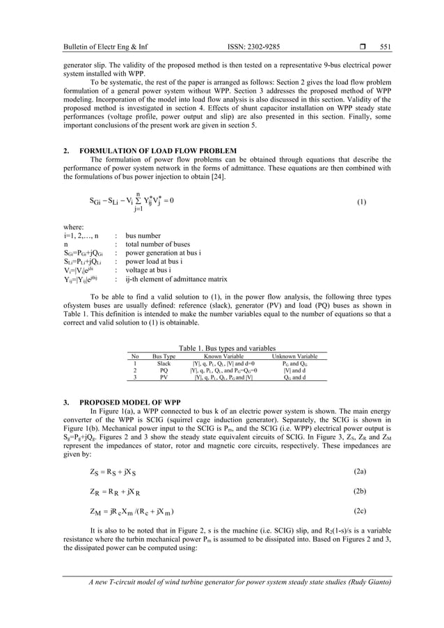 A New T Circuit Model Of Wind Turbine Generator For Power System Steady