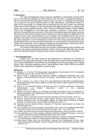 Electrical Power Generation with Himalayan Mud Soil using Microbial ...