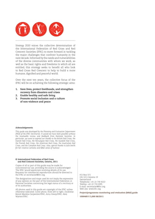 IFRC M&E Guide 8-2011 | PDF