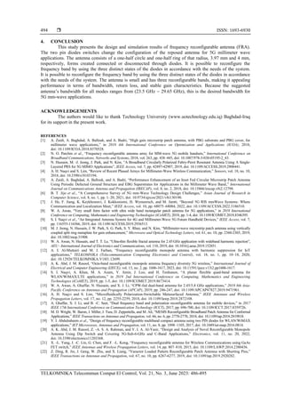 Low-profile frequency-reconfigurable antenna for 5G applications | PDF