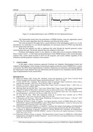 FPGA-Based Implementation Nonlinear Backstepping Control of a PMSM Drive | PDF