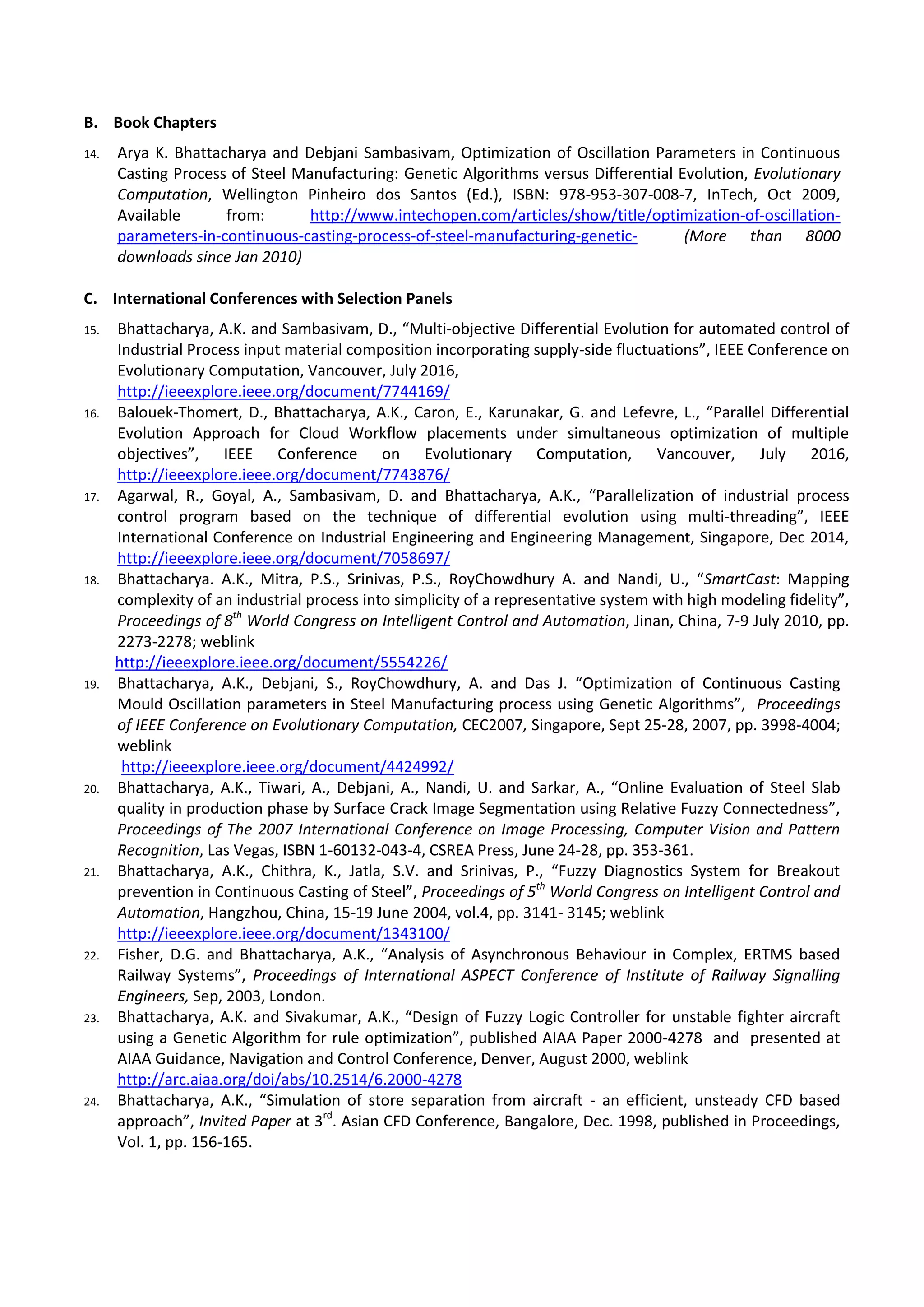 Arya - List of Publications - Dec 2016 | PDF