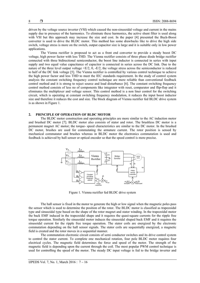 Power Quality Analysis of Vienna Rectifier for BLDC Motor Drive Application | PDF