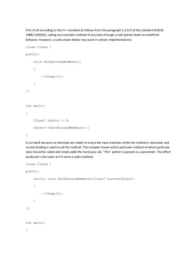 Still Comparing "this" Pointer to Null?