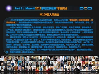 Mworld2012移动互联世界亮点解析 | PPT