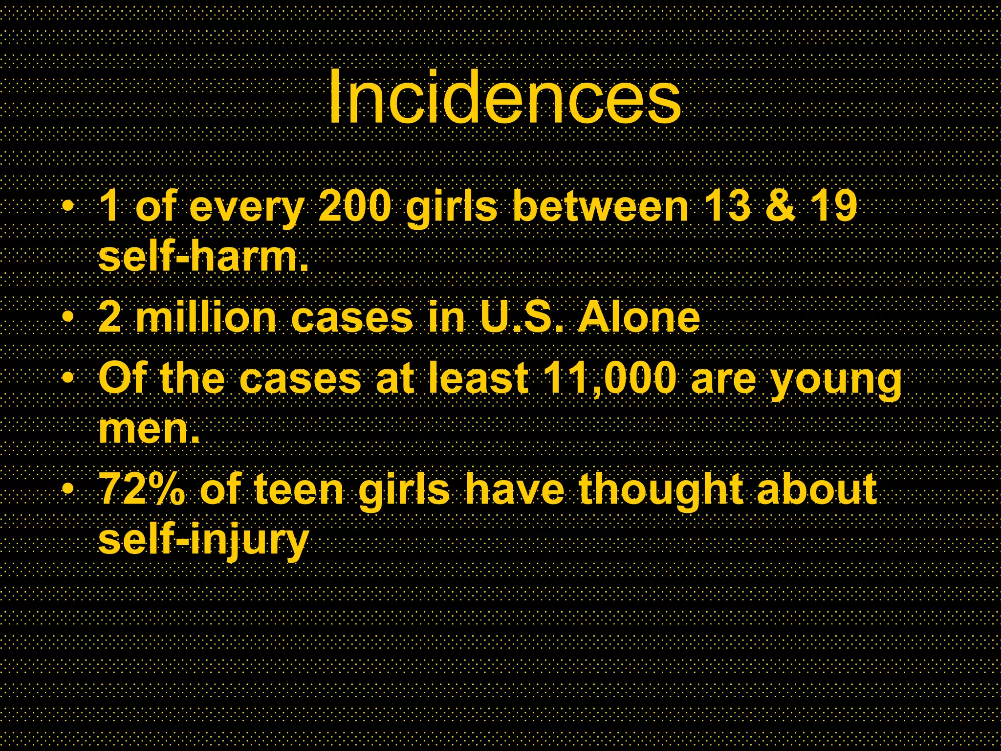 022808 Understanding Self Injury | PPT