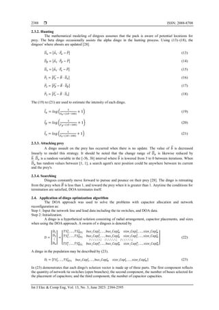 Simultaneous network reconfiguration and capacitor allocations using a novel dingo optimization ...