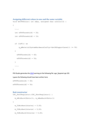 Checking the Source SDK Project | PDF