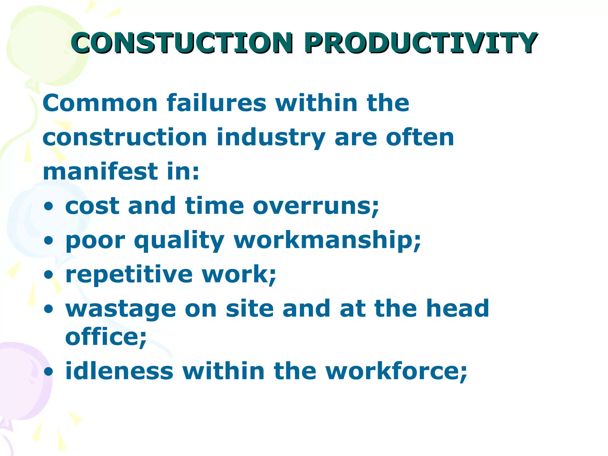 022 Construction Productivity (PART 1) | PPT