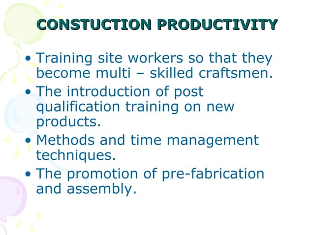 022 Construction Productivity (PART 1) | PPT
