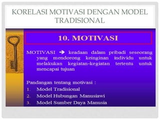 Dasar Manajemen (Harold Koontz) Lanjutan Model Tradisional | PPTX