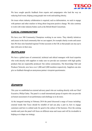 Tesco Report BUS 401 | PDF