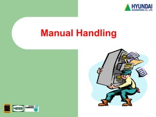 022 Manual Handling.ppt for safe handling of material & about body ...