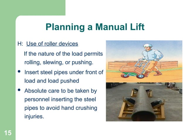 022 Manual Handling.ppt for safe handling of material & about body ...