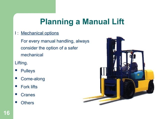 022 Manual Handling.ppt for safe handling of material & about body ...