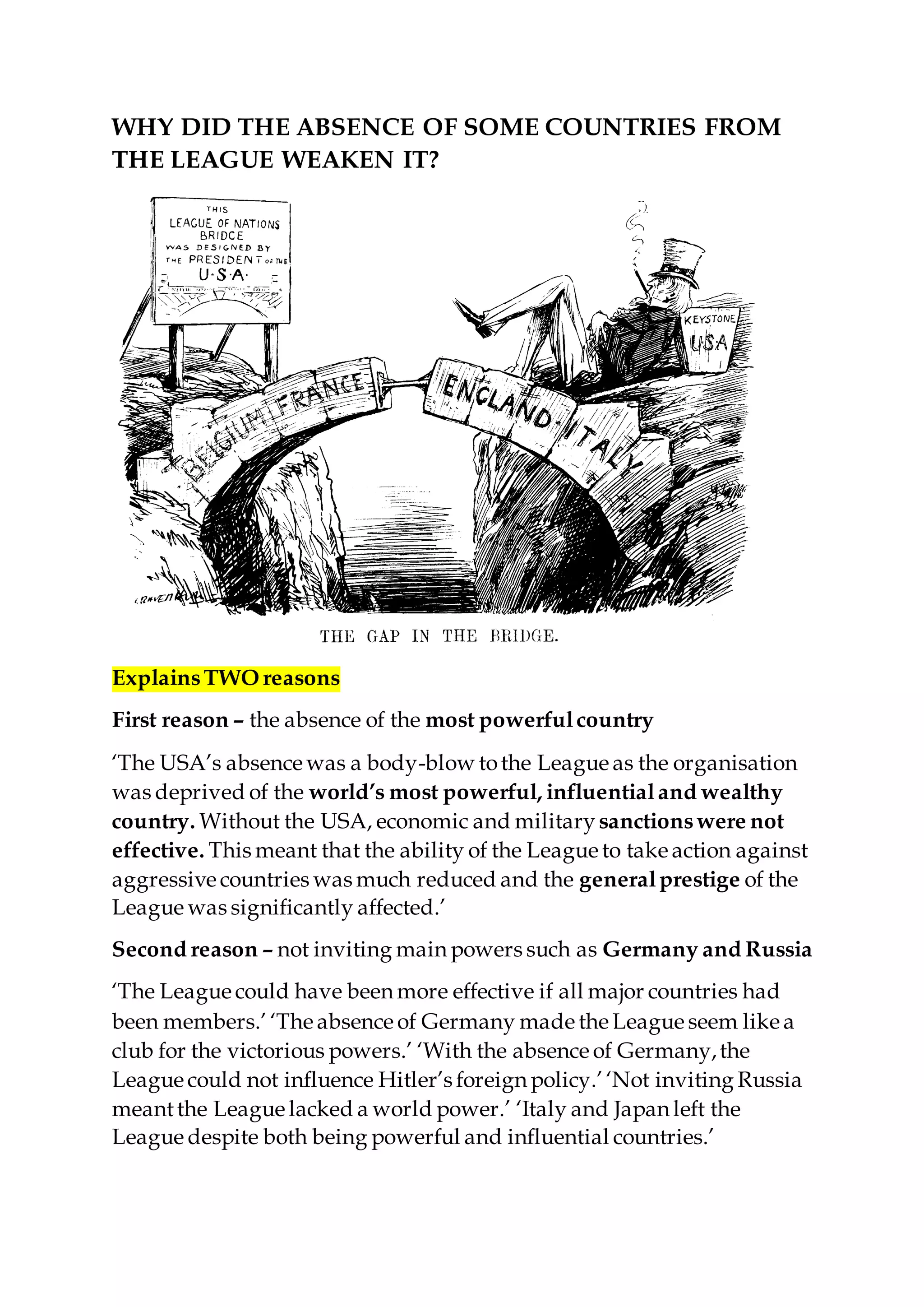 HISTORY IGCSE REVISION CARDS - 023. LON ABSENT COUNTRIES | DOCX