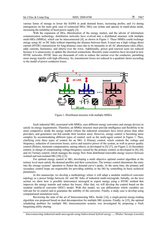 Interconnecting industrial multi-microgrids using bidirectional hybrid energy links | PDF ...