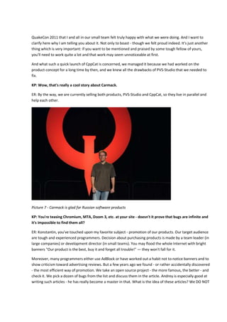 CppCat, an Ambitious C++ Code Analyzer from Tula | PDF