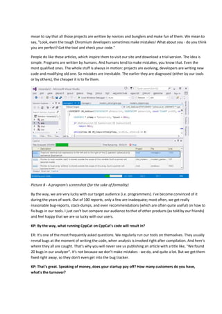 CppCat, an Ambitious C++ Code Analyzer from Tula | PDF