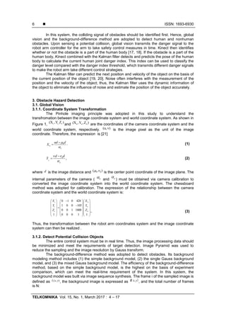 A Robot Collision Avoidance Method Using Kinect and Global Vision | PDF